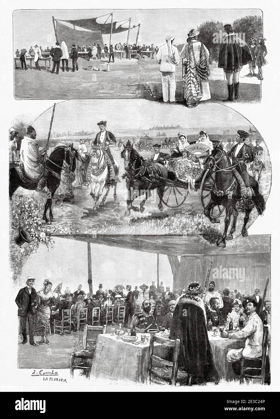 The Feast of Saint Anthony of Florida 1890 Madrid. Popular verbena ...