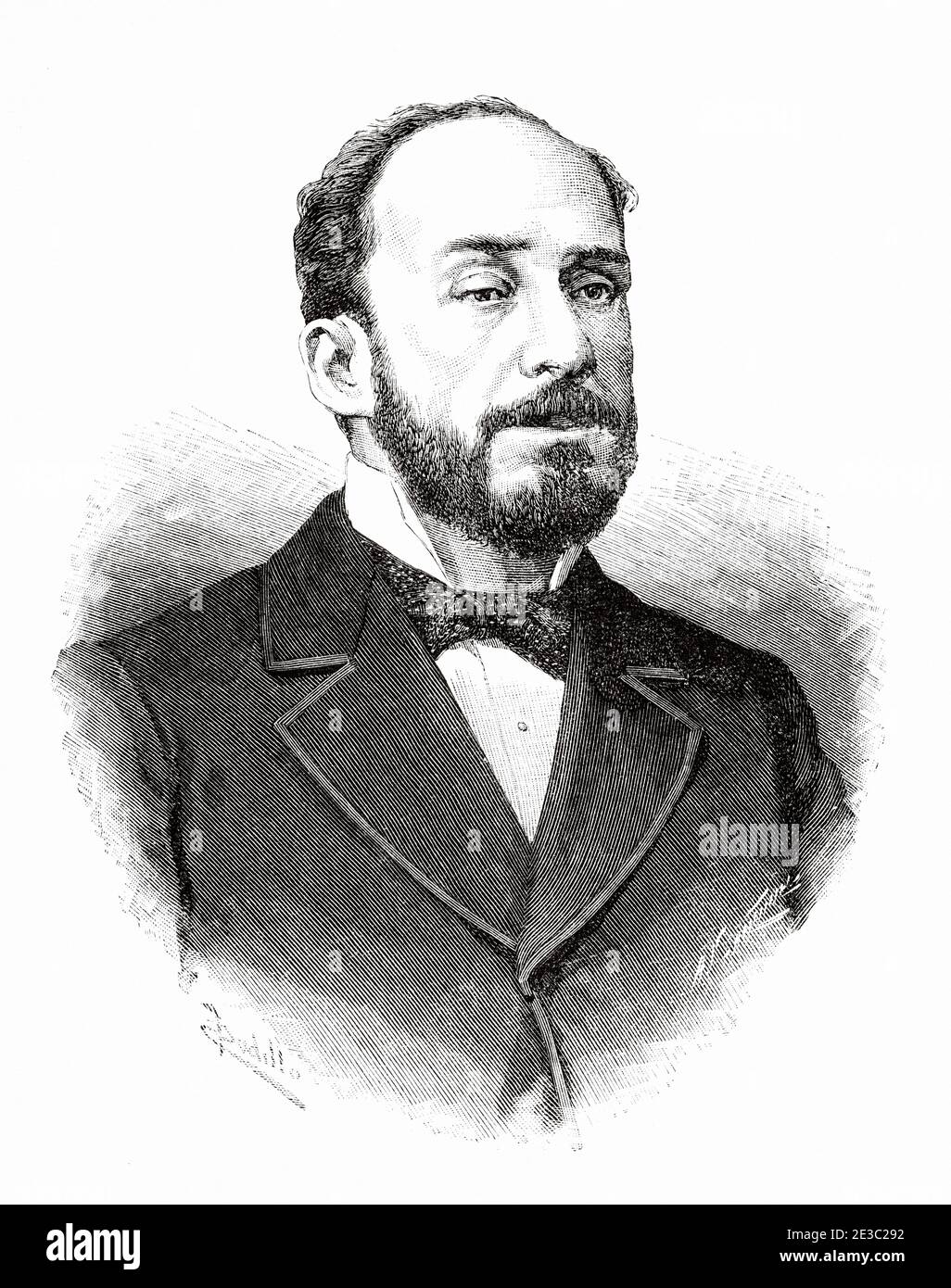 Portrait of Julio Monreal y Ximénez de Embún (Zaragoza 1830 - 1890 ...