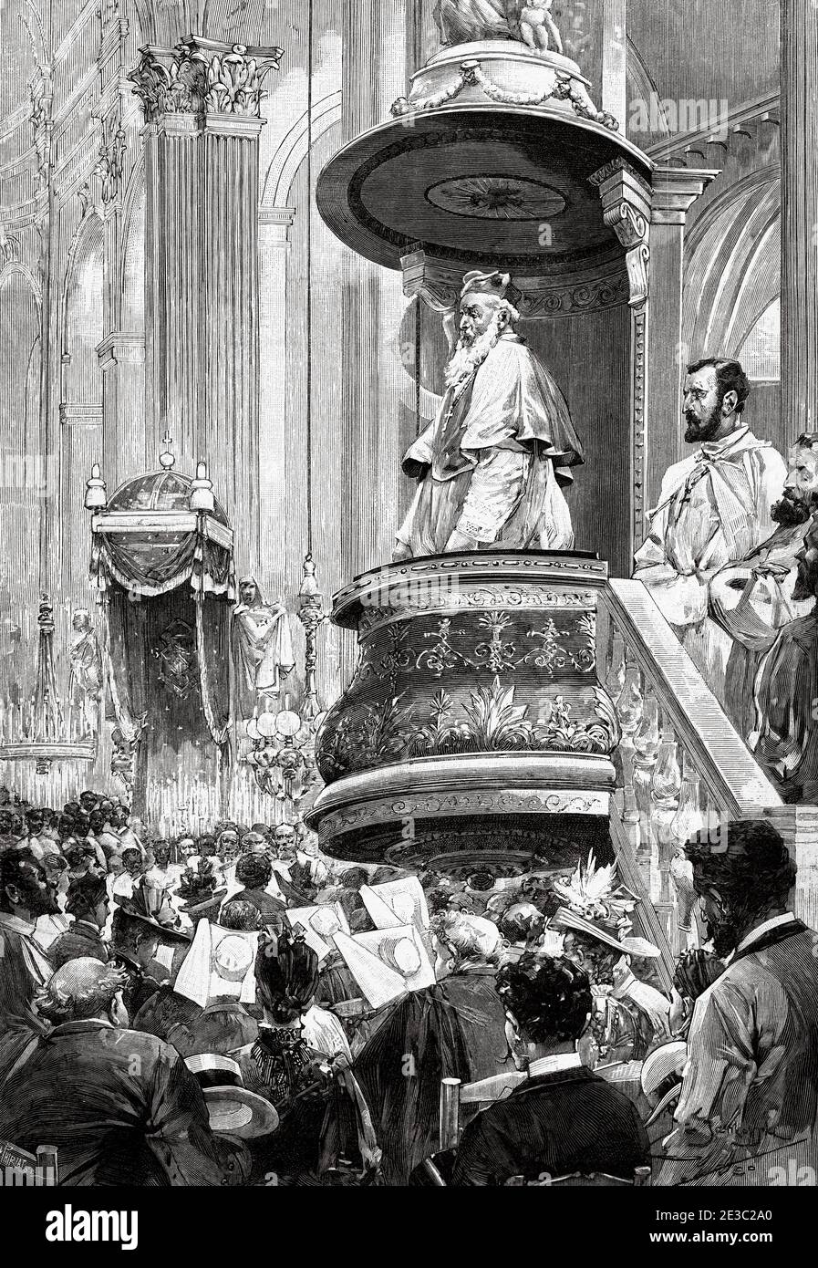 Inauguration of the antislavery congress by Cardinal Charles-Martial ...