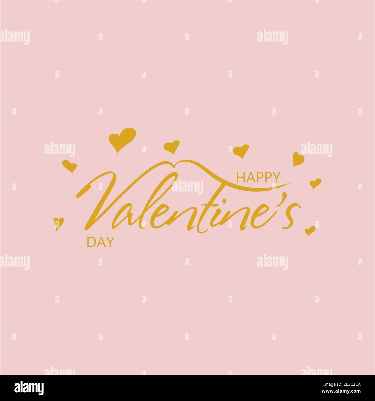 Happy Valentines Day typography poster with handwritten calligraphy ...