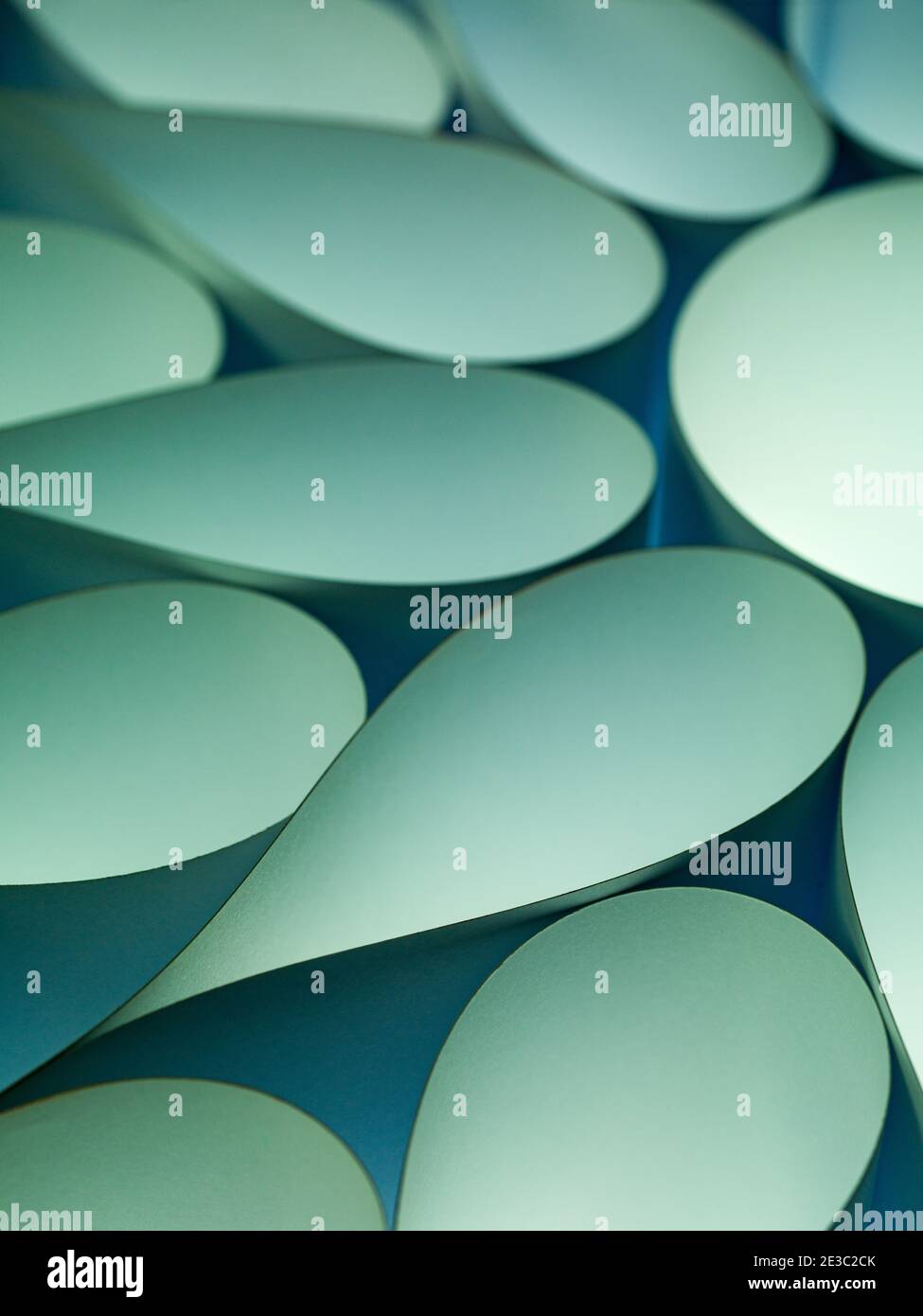 White paper rolls forming water droplets Stock Photo - Alamy