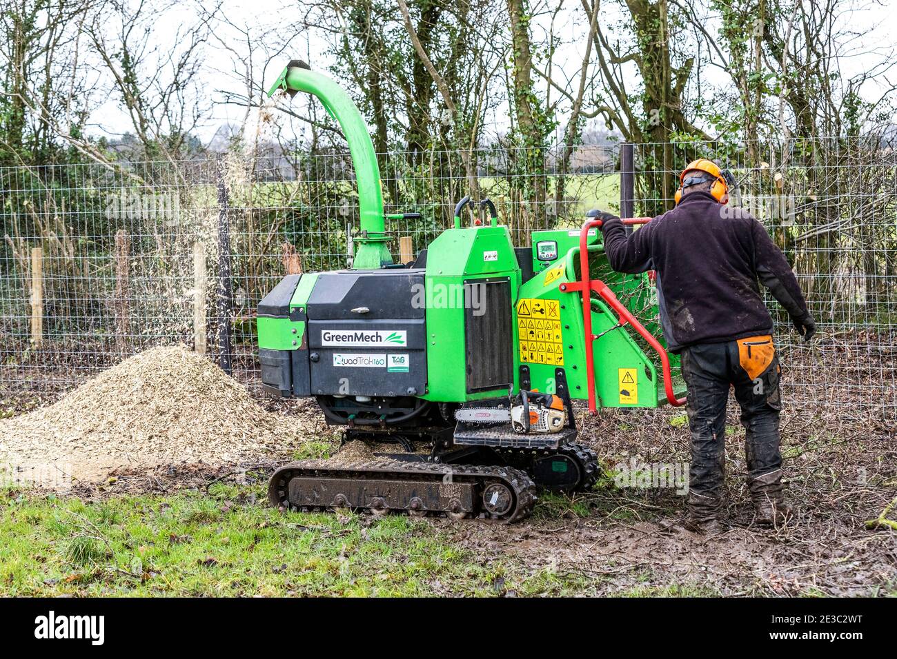 Two bothers, Dave and Steve Kenworthy of Evolution Trees. Working on an ...