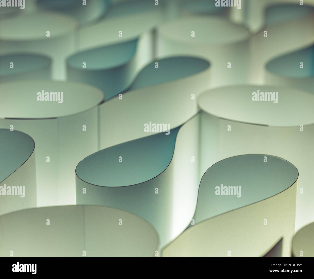 White paper rolls forming water droplets Stock Photo - Alamy