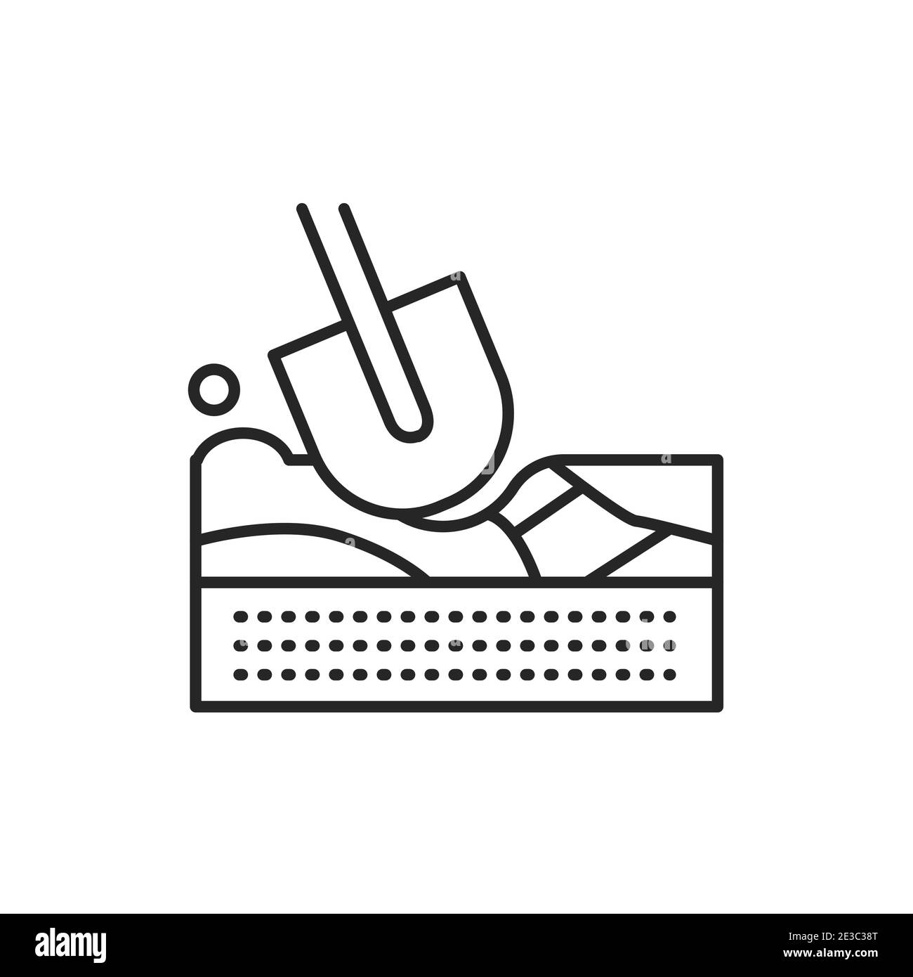 Dig ground color line hi-res stock photography and images - Alamy