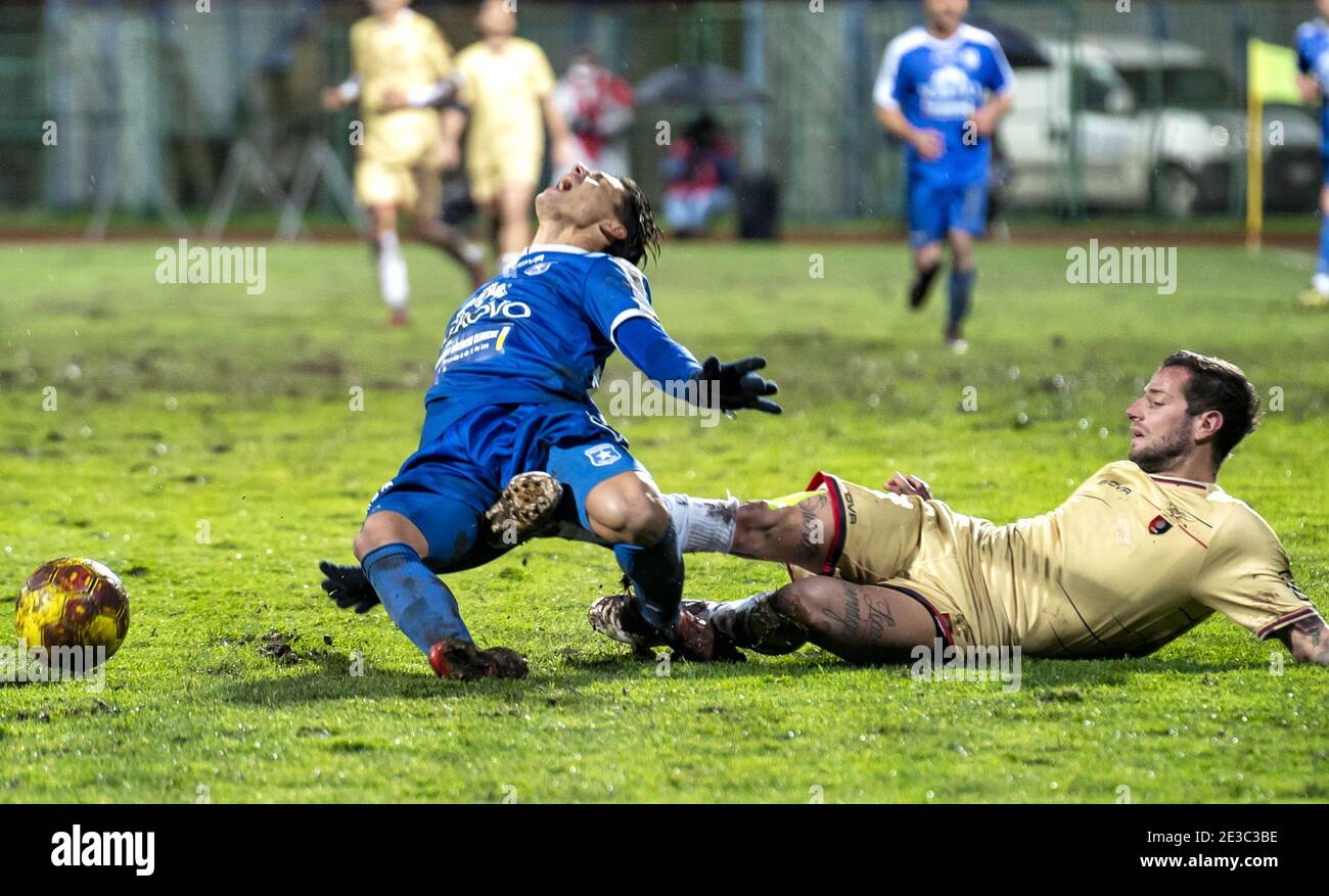 Pagani, Italy. 17th Jan, 2021. The Serie C match between Paganese and ...