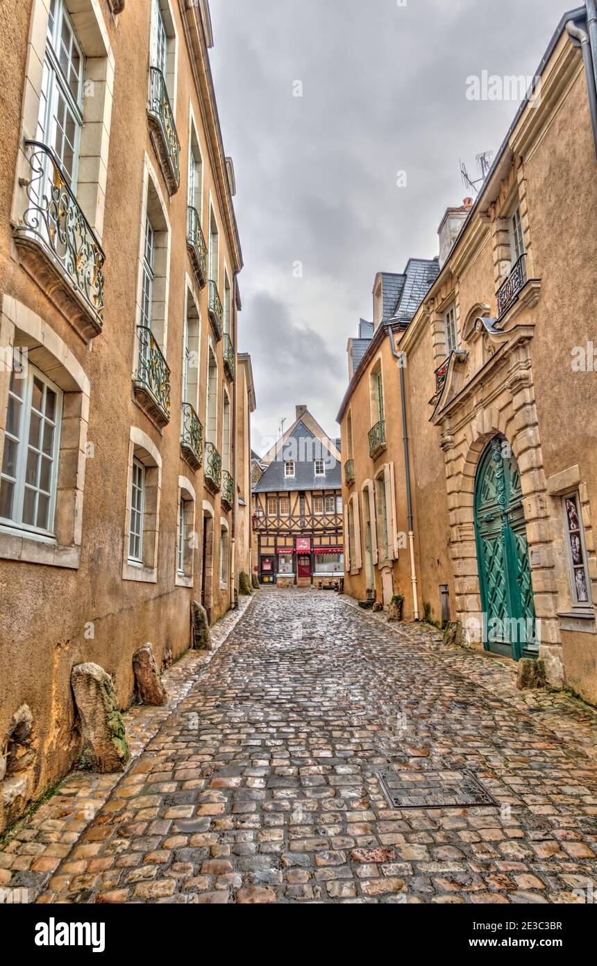 Le Mans historical center, HDR Image Stock Photo - Alamy