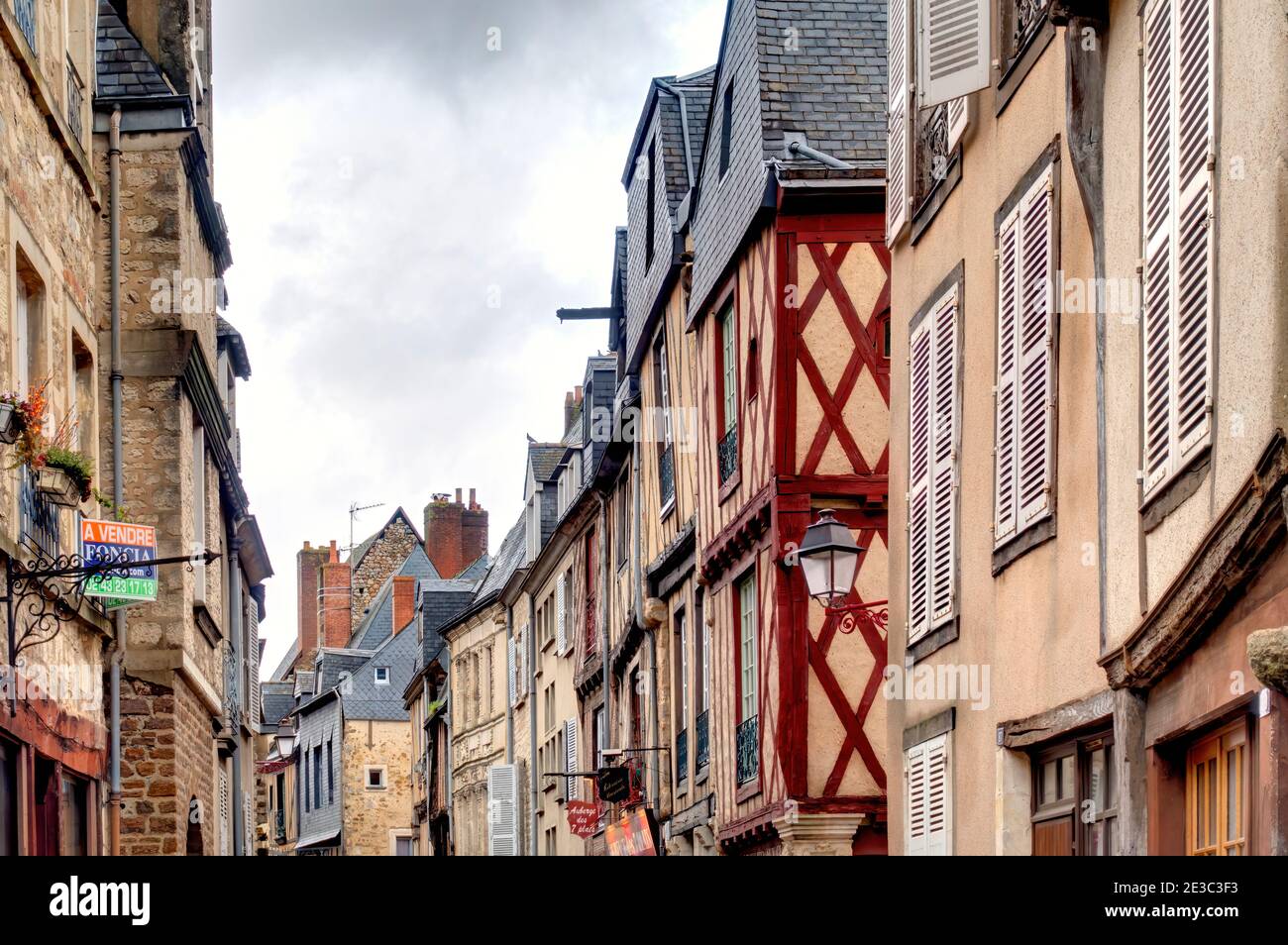 Le Mans historical center, HDR Image Stock Photo - Alamy
