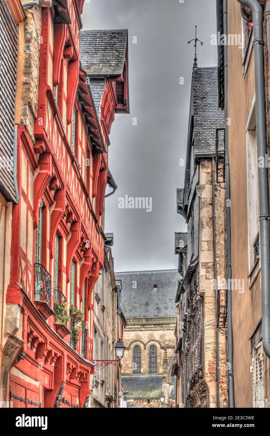 Le Mans historical center, HDR Image Stock Photo - Alamy