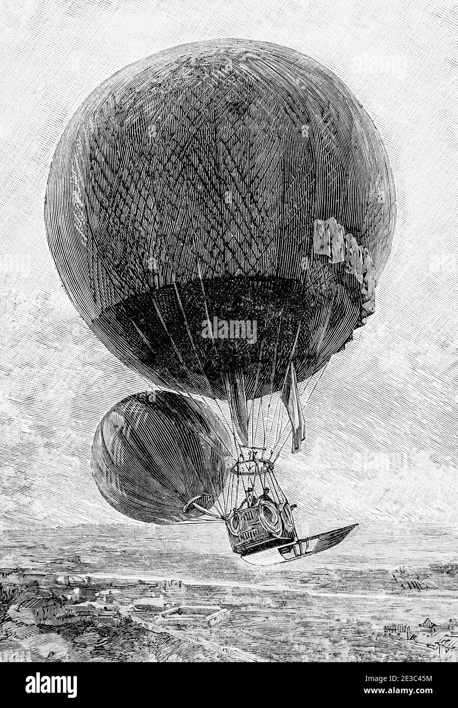 Historical hot air balloon illustration hi-res stock photography and ...