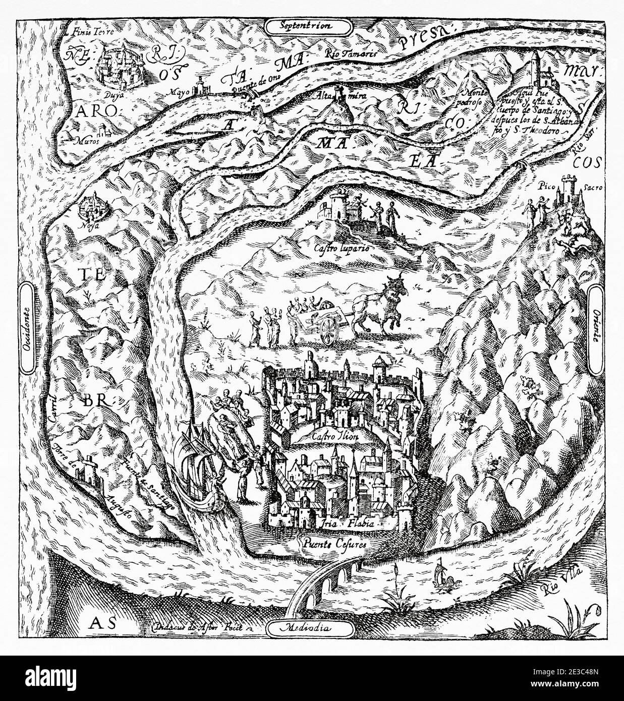 Map of castella hi-res stock photography and images - Alamy