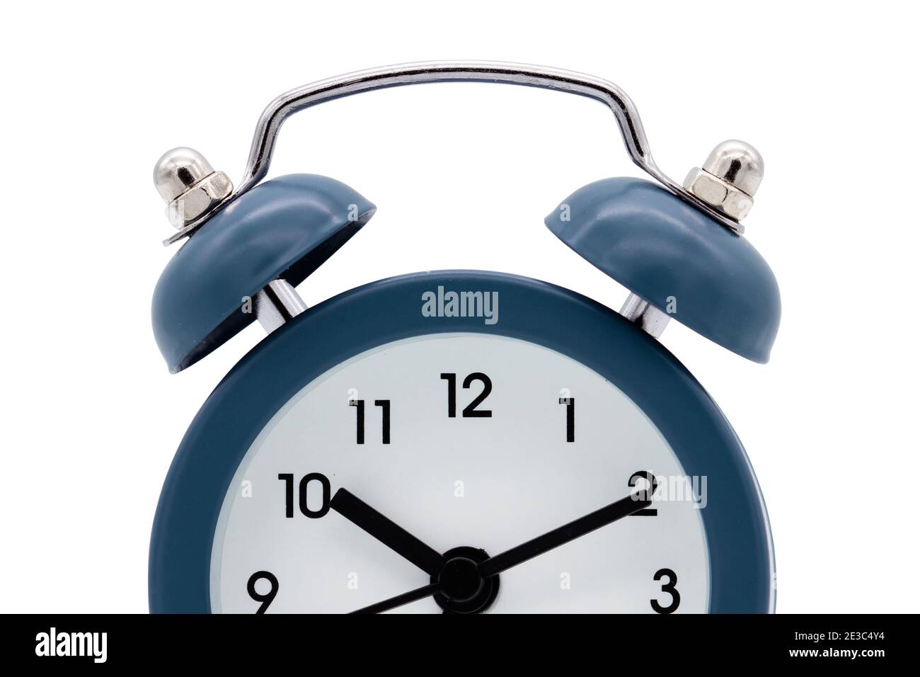 Classic alarm clock isolated on white background Stock Photo - Alamy