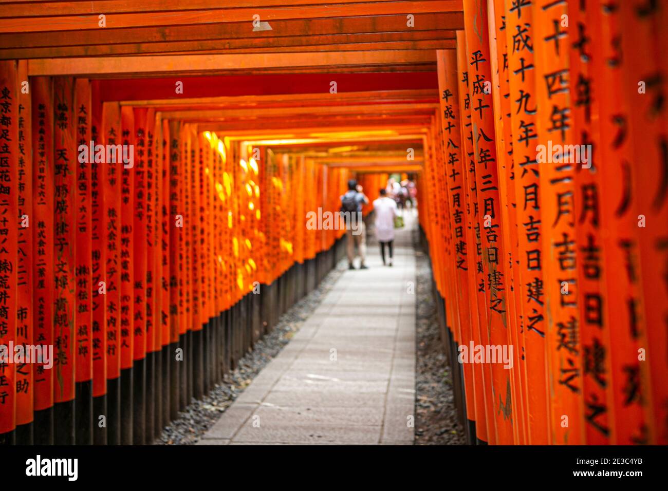 Fushimi Inari Temple walkways Stock Photo - Alamy