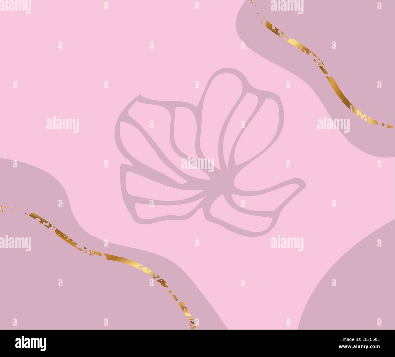 Abstract floral pink template, vector simple background Stock Vector ...