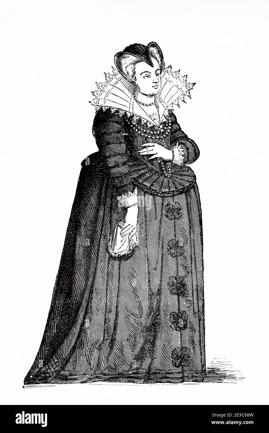 Portrait of Marie de Medici (Florence 1575 - Cologne 1642) Princess of ...