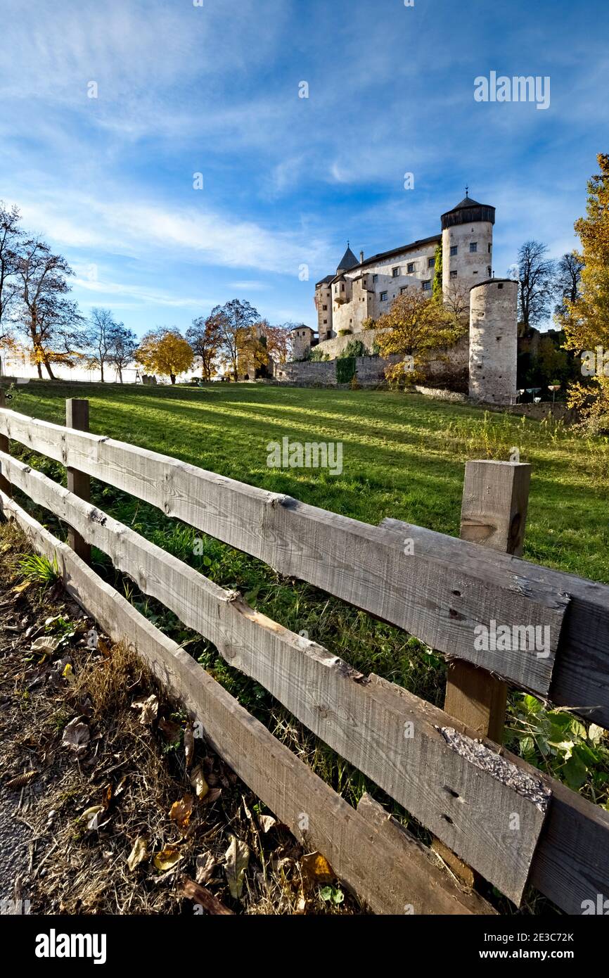 The Presule Castle is an example of Tyrolean Gothic architecture. Fiè ...