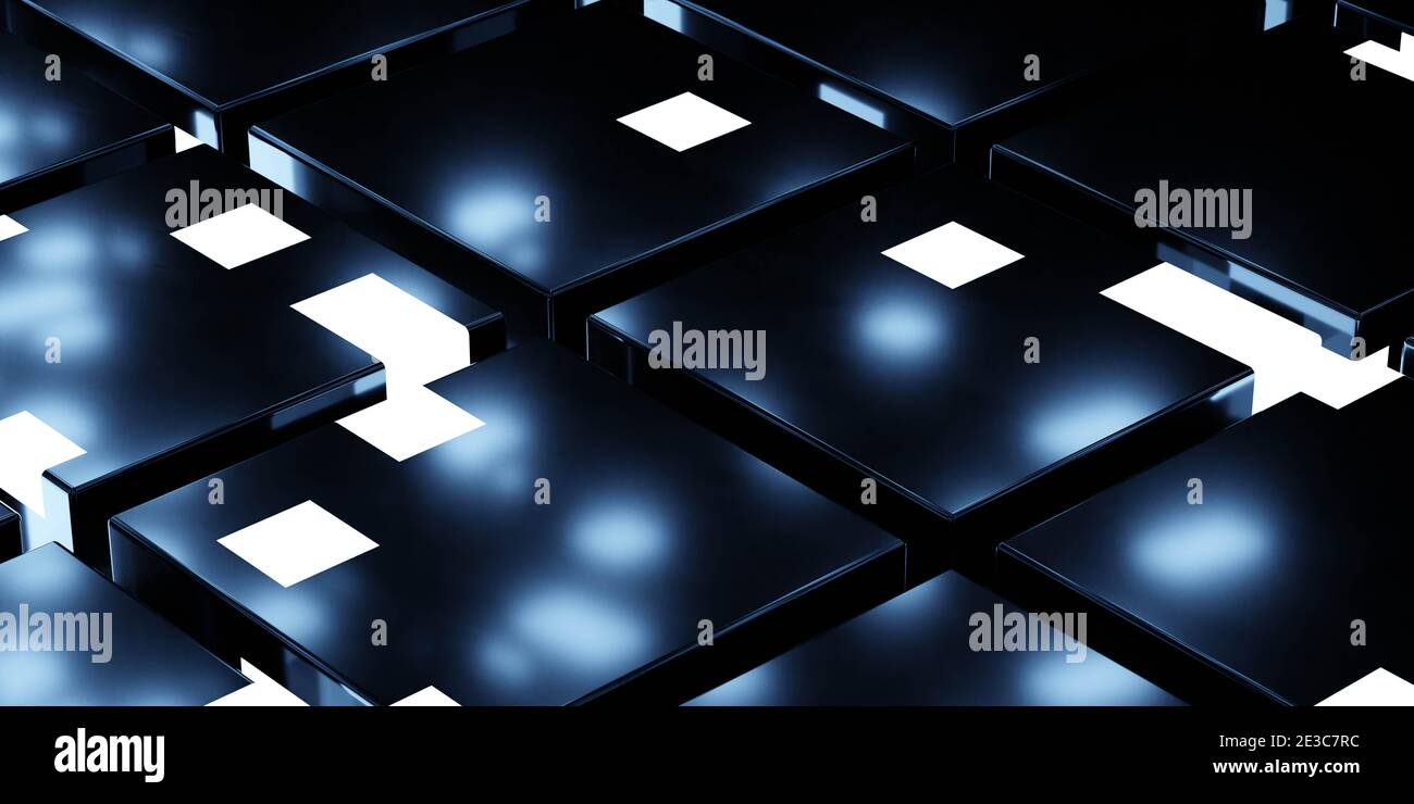 modern technology surface background with cold blue led lighting 3d ...