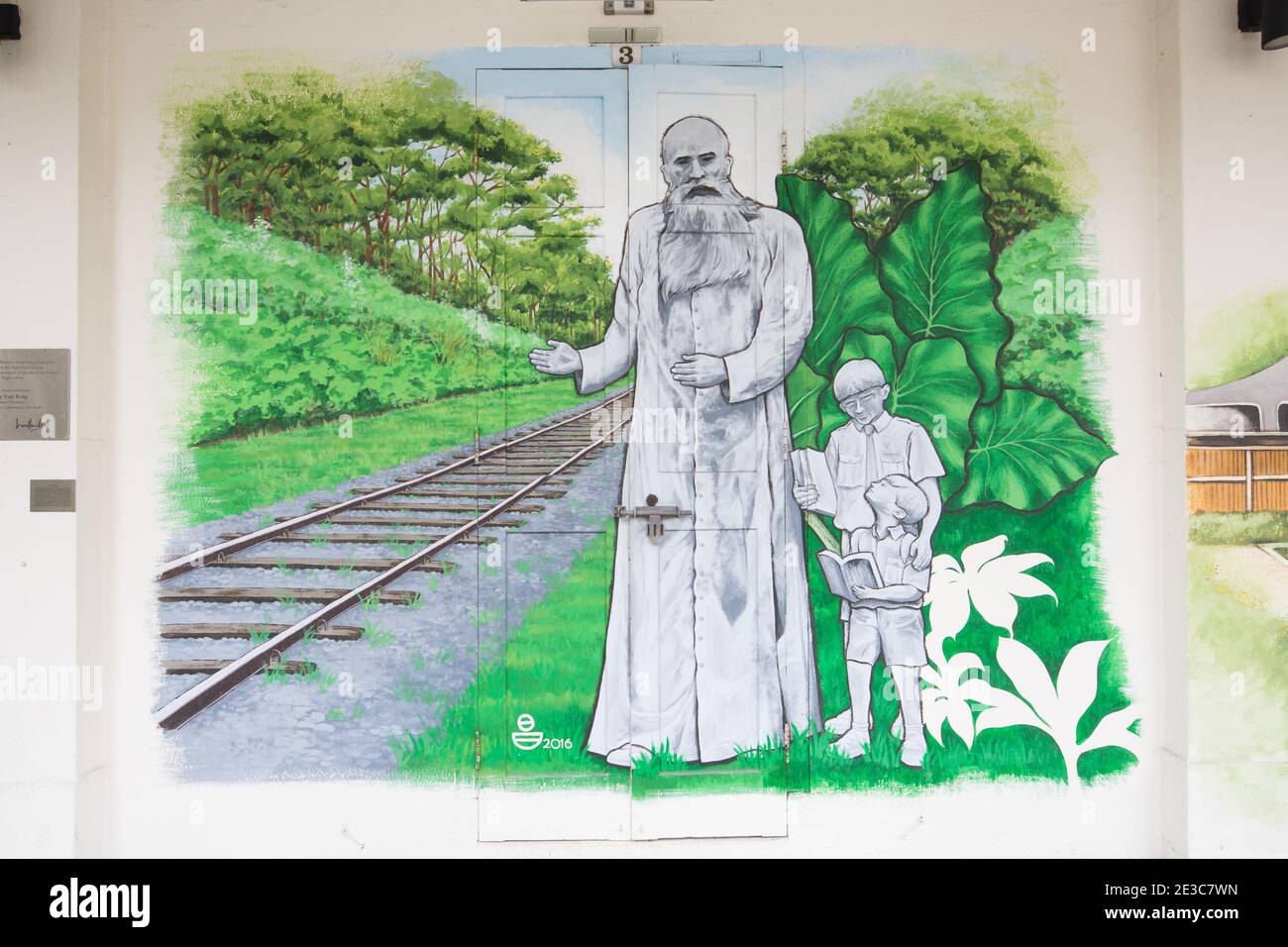 Colourful wall art murals by Singapore street artist Yip Yew Chong ...