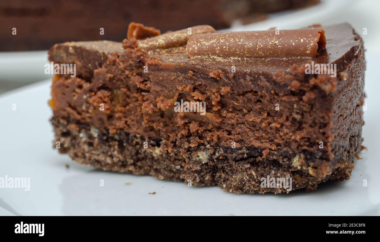 Chocolate Caramel Slice With Digestive Biscuit Base