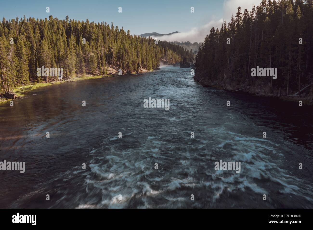 Looking down calm river hi-res stock photography and images - Alamy