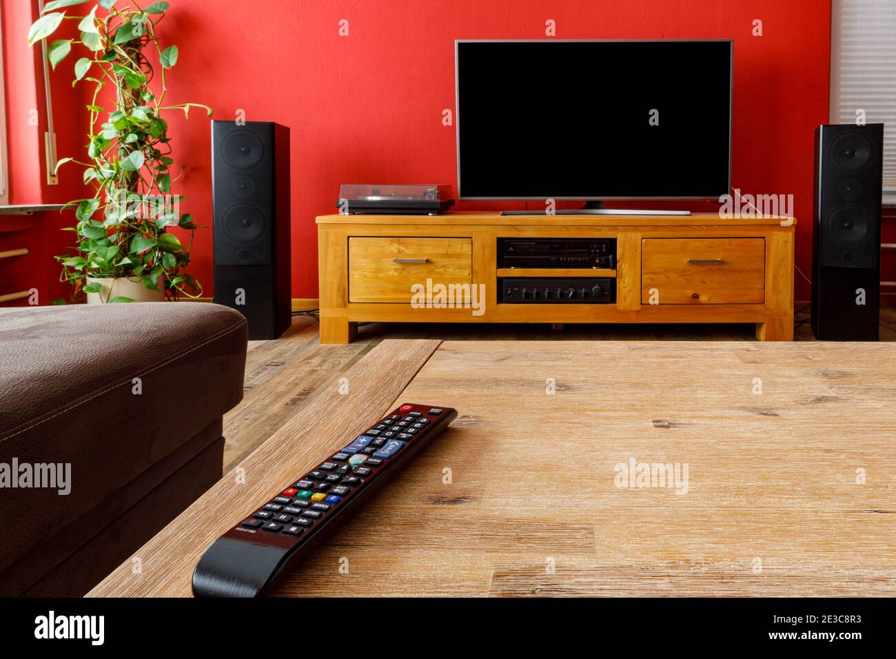 A modern living room interio Stock Photo - Alamy