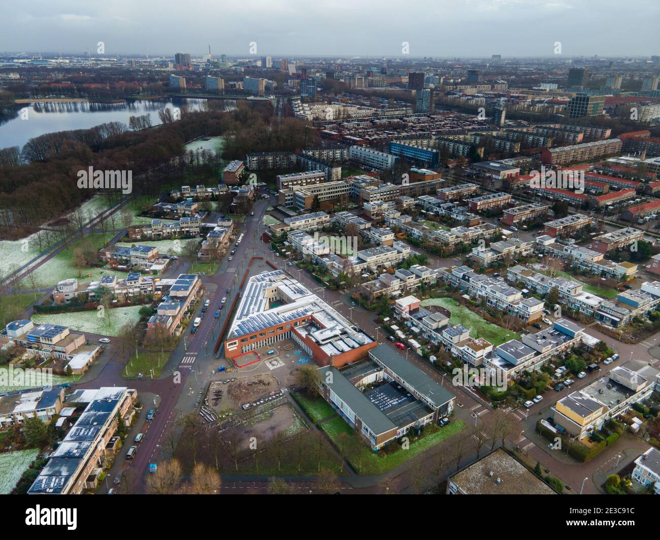 View from above in Osdorp area in Amsterdam,Netherlands Stock Photo - Alamy