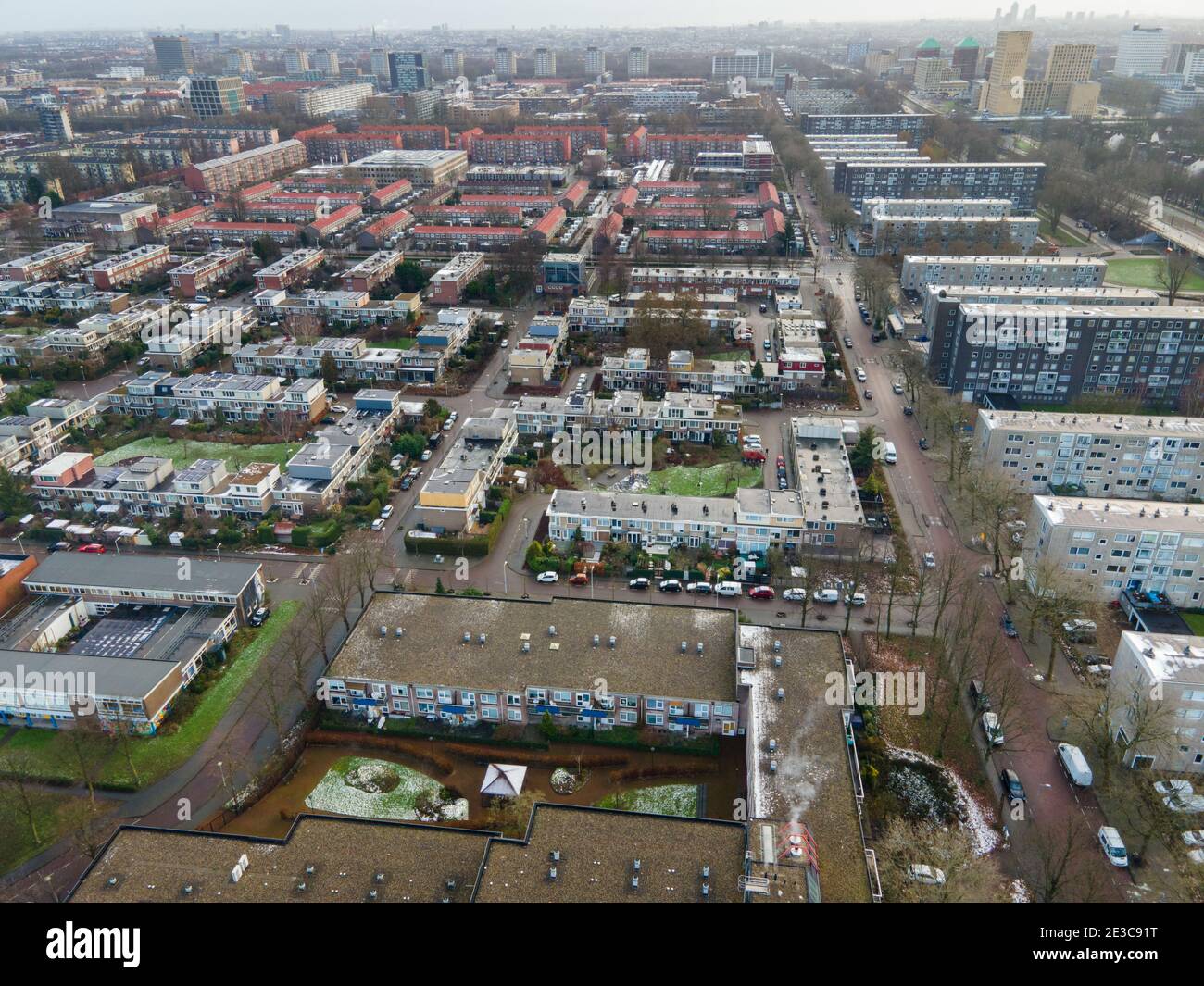 View from above in Osdorp area in Amsterdam,Netherlands Stock Photo - Alamy