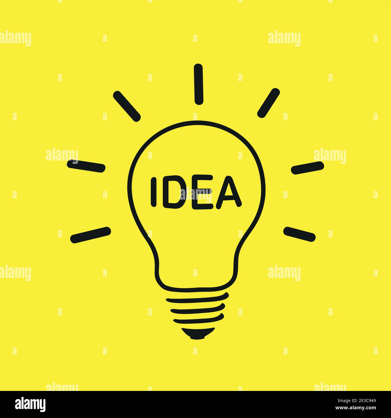 light bulb idea symbol business vector illustration EPS10 Stock Vector ...