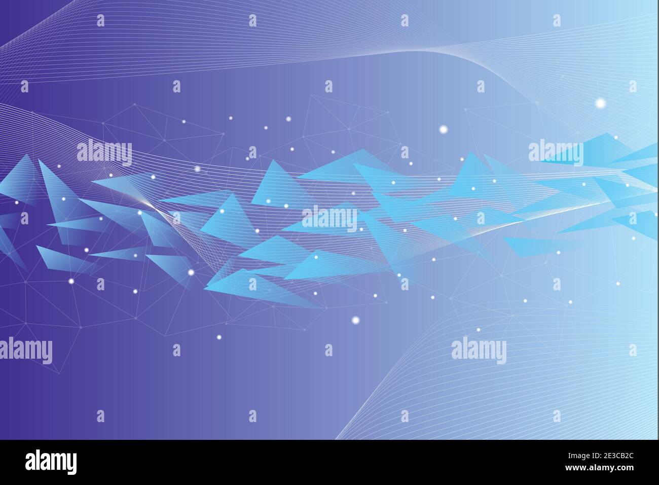 Blue backdrop with an abstract geometric pattern Stock Photo - Alamy