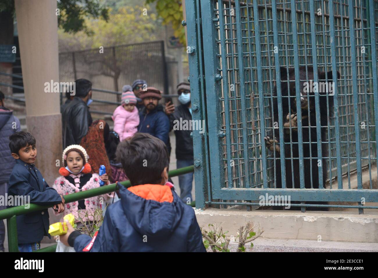 Pakistani visitors arriving at Lahore Zoo to enjoying Sunday holiday ...