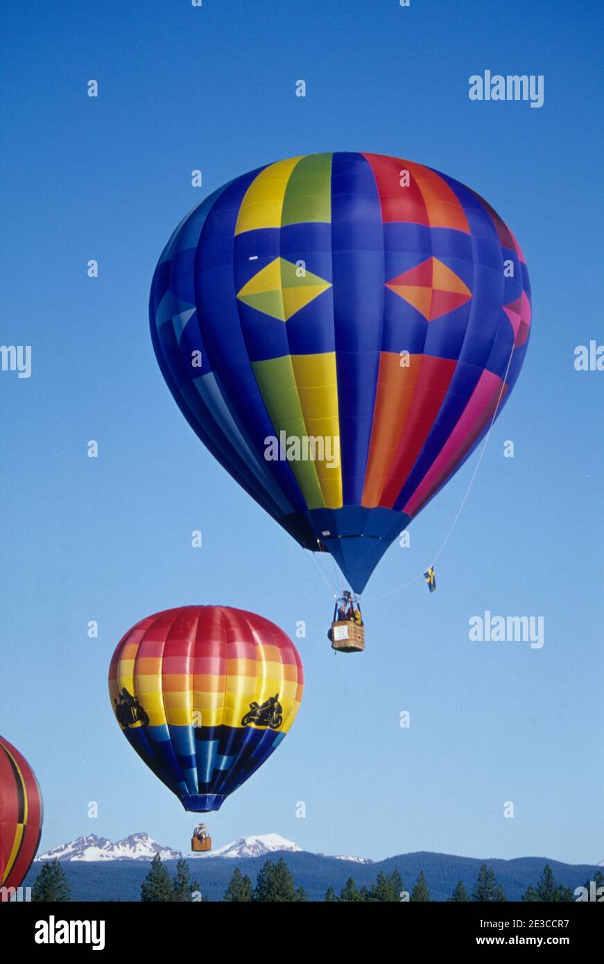 Hot air balloons, Balloons over Bend, Bend, Oregon Stock Photo - Alamy