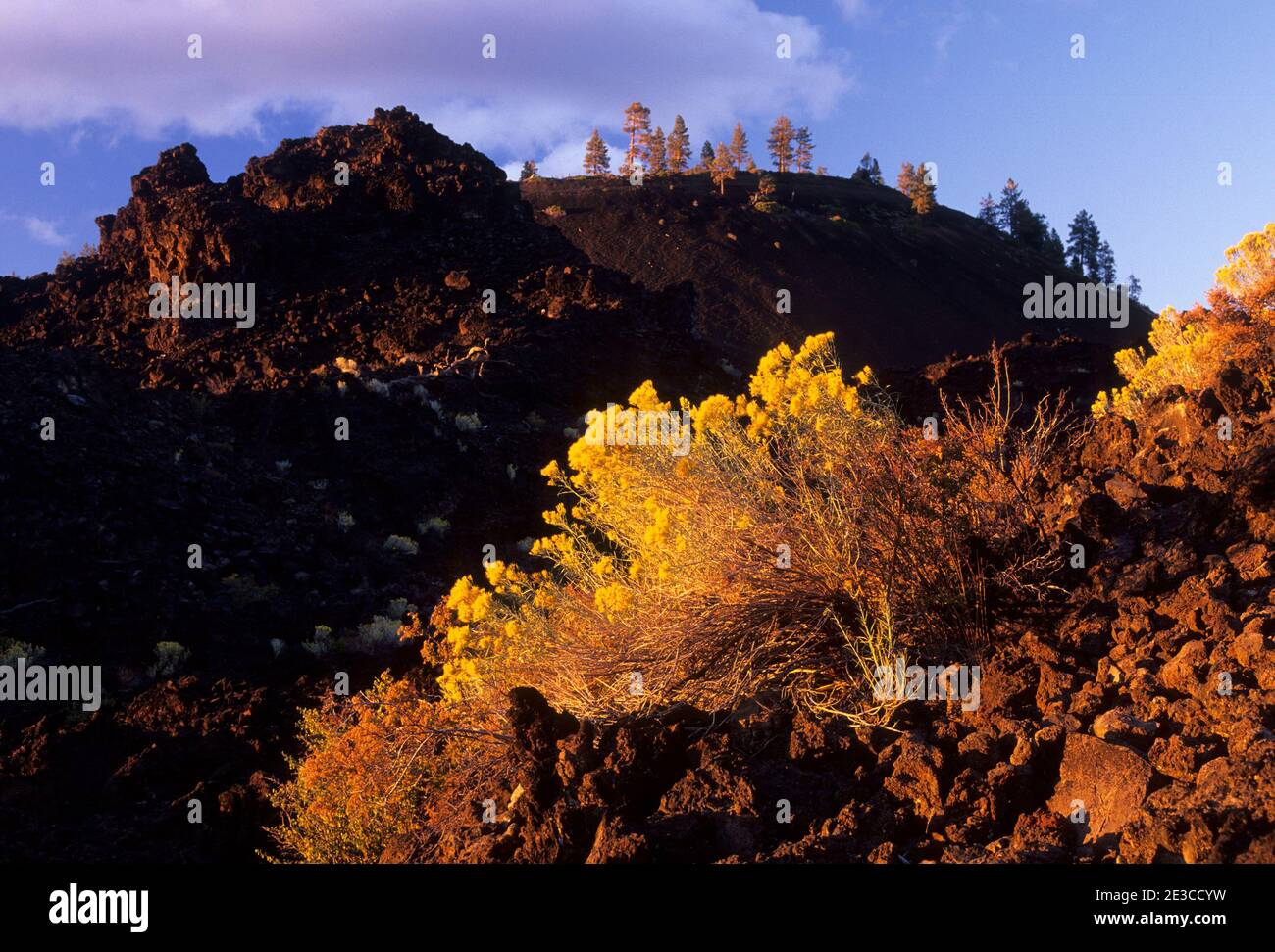 Lava Butte from Trail of the Molten Land, Newberry National Volcanic ...