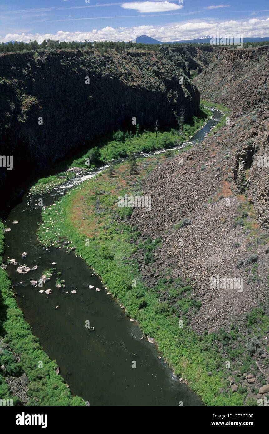Crooked River Canyon, Peter Skene Ogden State Park, Oregon Stock Photo ...