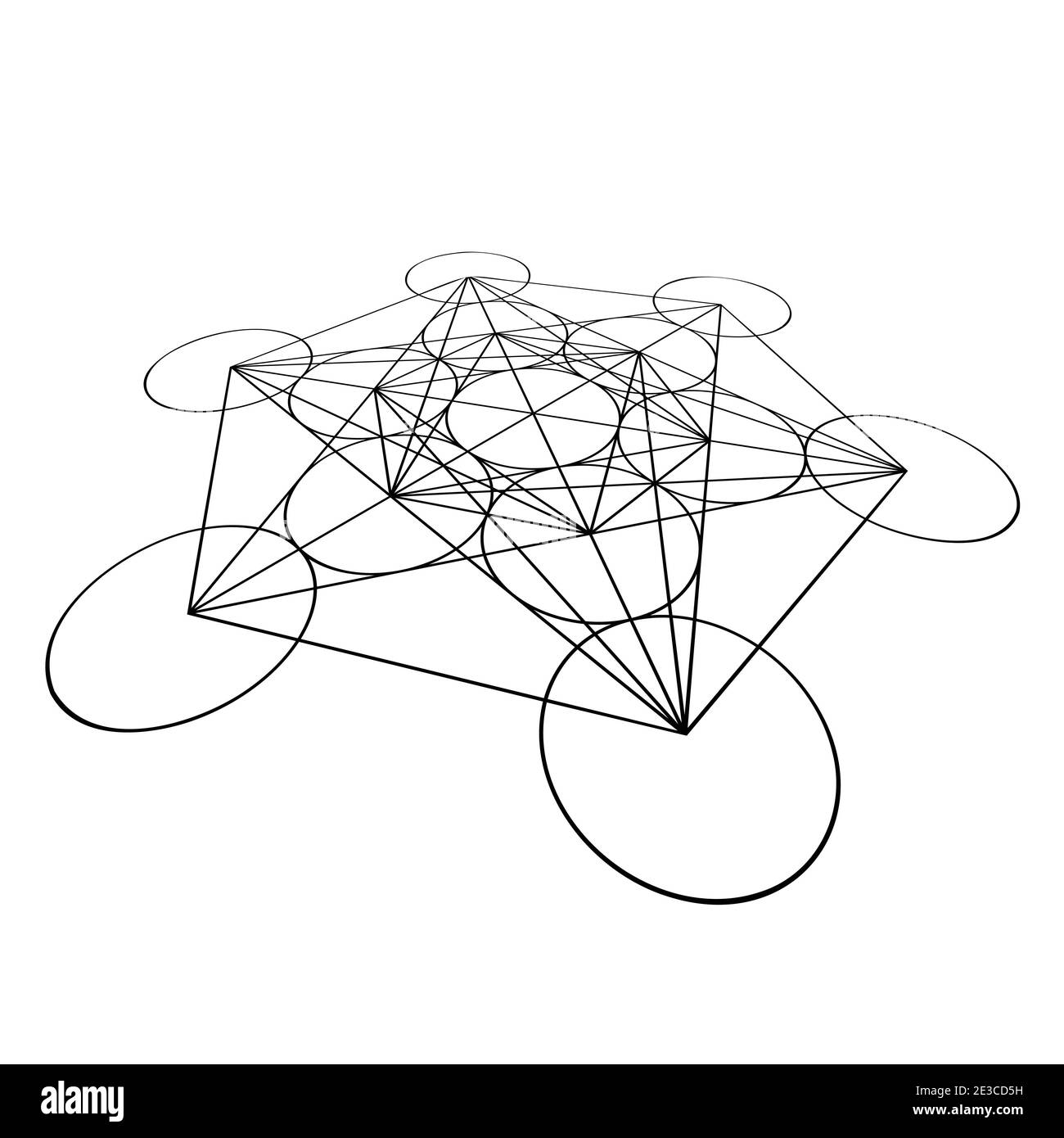 Alchemy circle icon outline Black and White Stock Photos & Images - Alamy