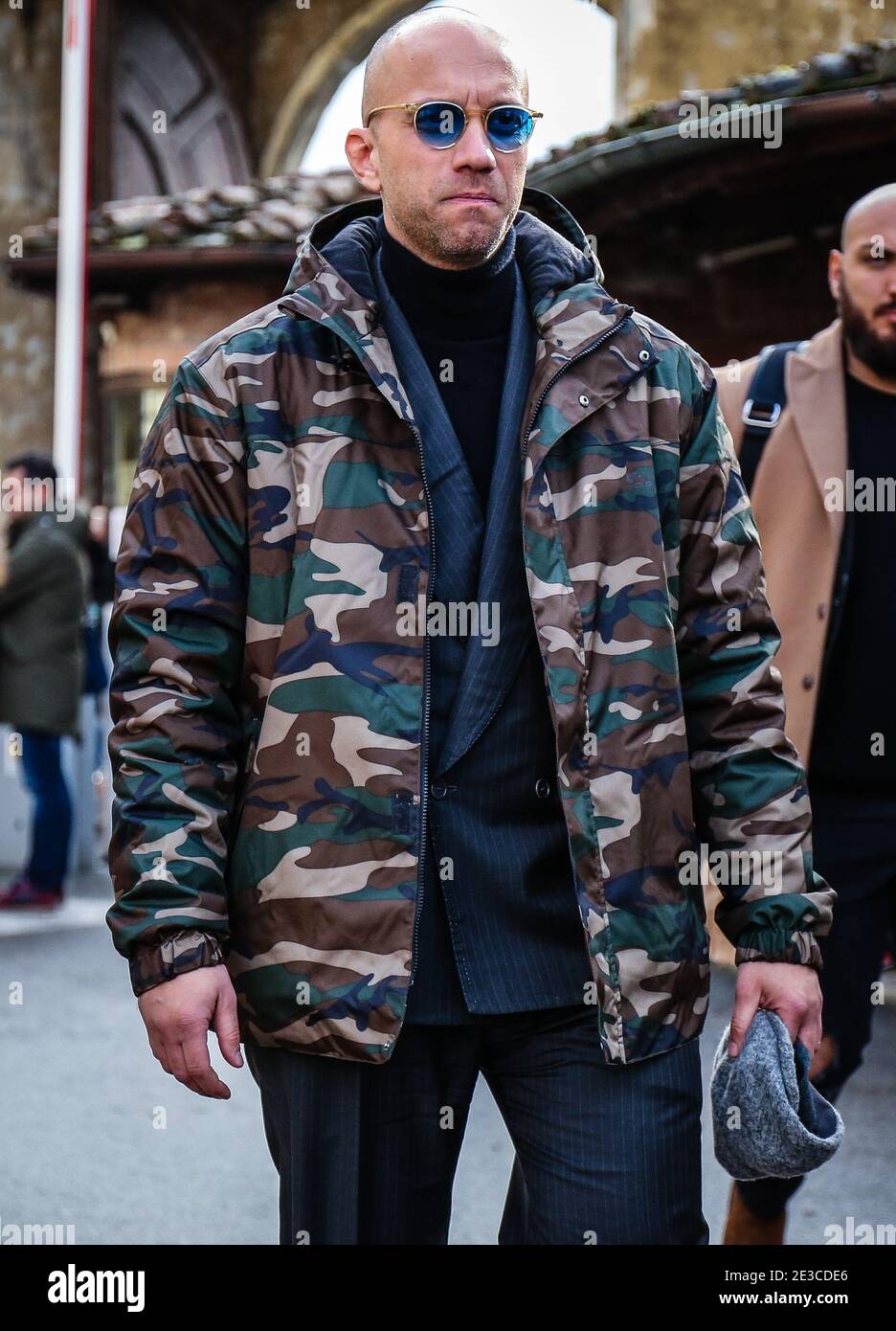 FLORENCE, Italy- January 9 2019: Men on the street in Florence Stock ...