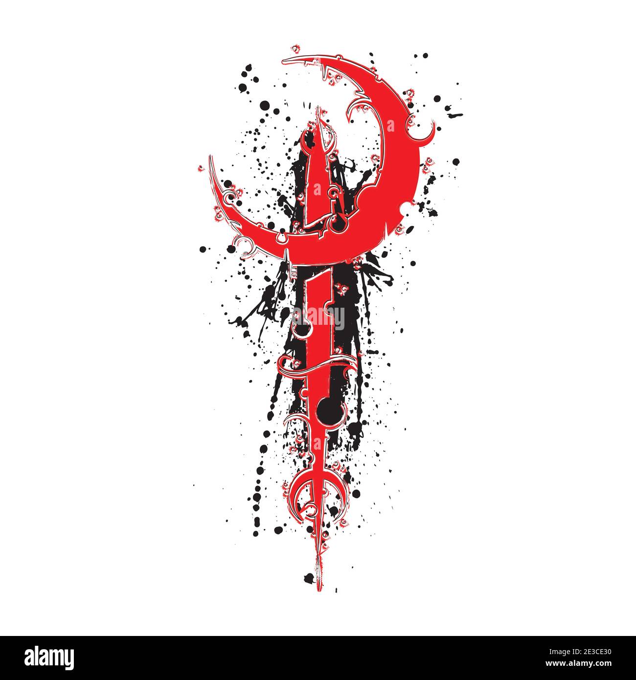 Moon black symbol background Stock Vector Image & Art - Alamy