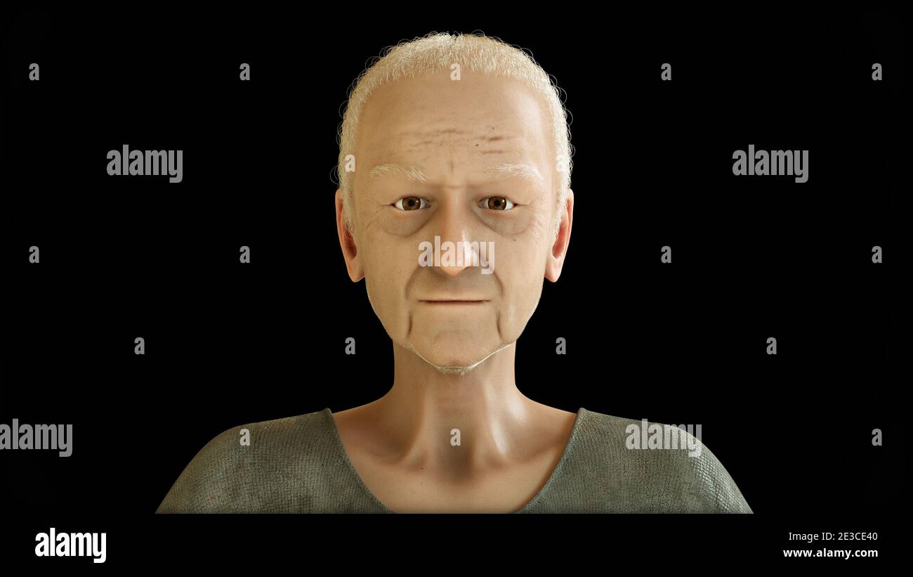 Old man Beautiful portrait, Man looking at the camera. Warm background ...