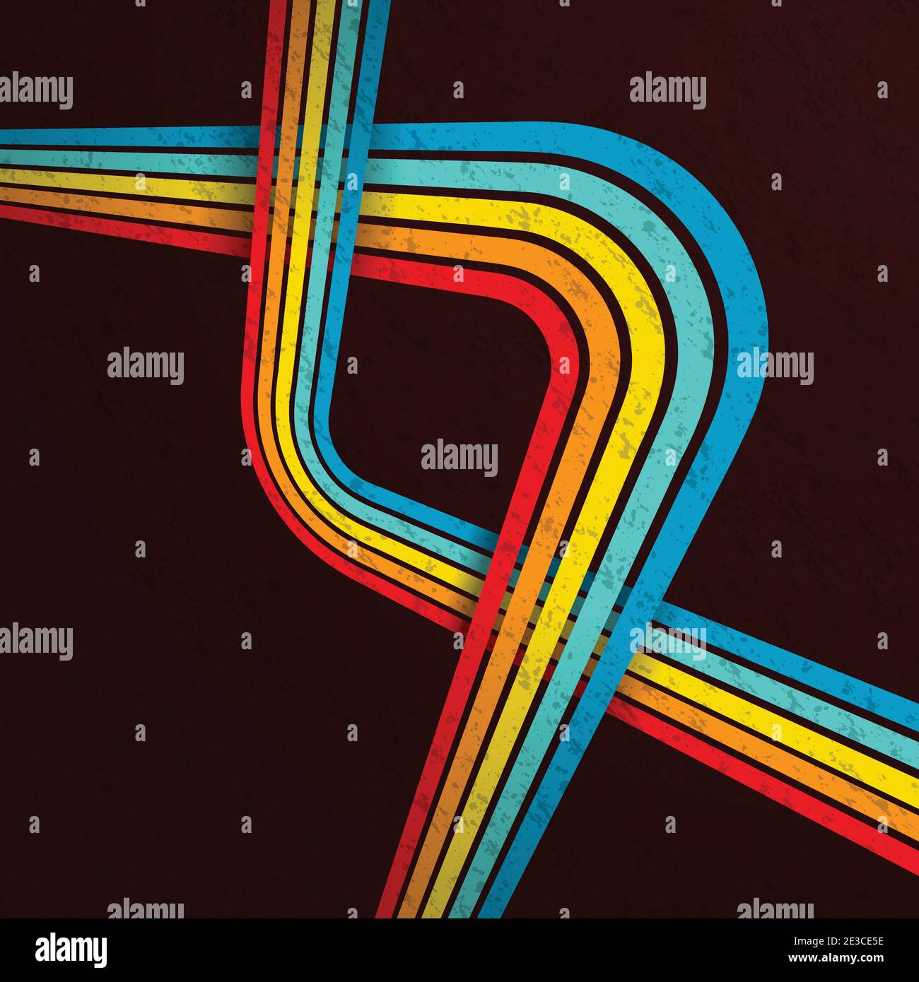 Retro perspective lines Stock Vector Image & Art - Alamy