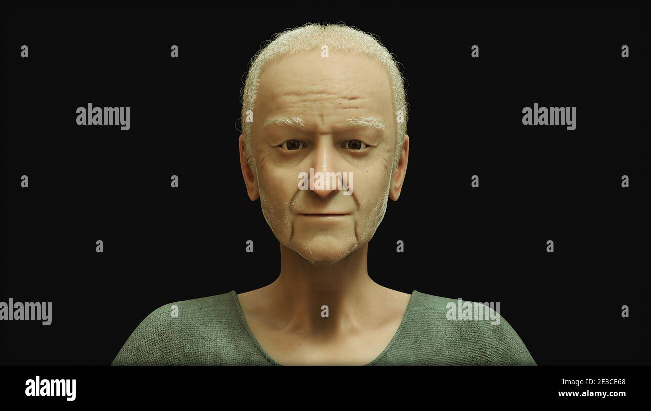 Old man Beautiful portrait, Man looking at the camera. Warm background ...