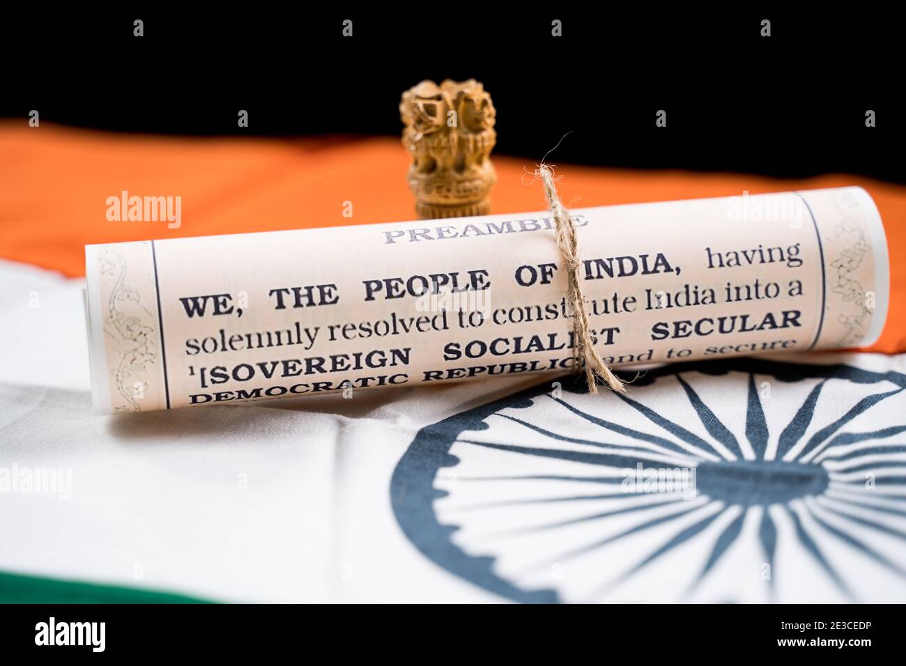 Indian constitution or Bharatiya Savidhana preamble with we the people ...