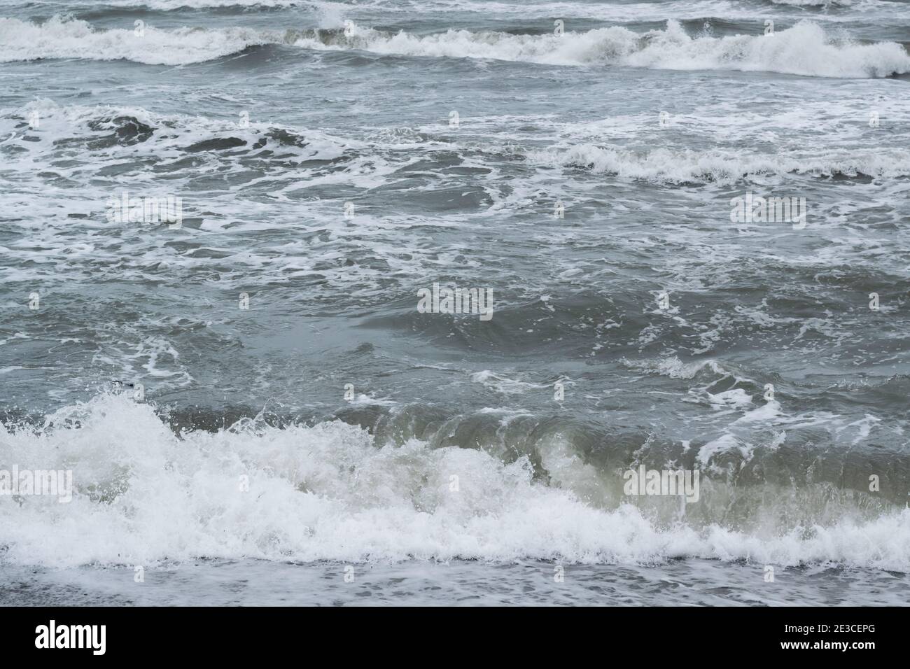 Winter seascape background, splashing water waves Stock Photo - Alamy