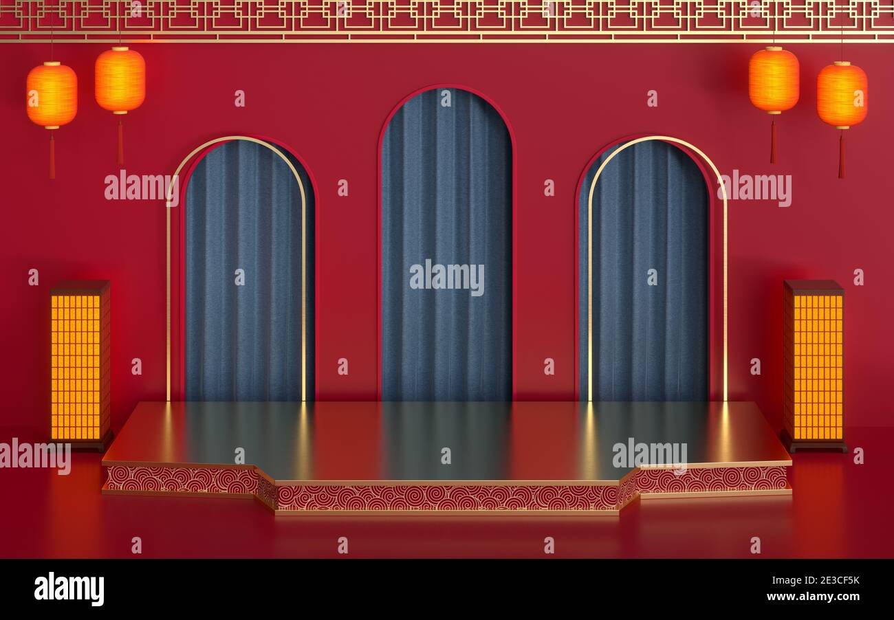 Chinese stage design hi-res stock photography and images - Alamy