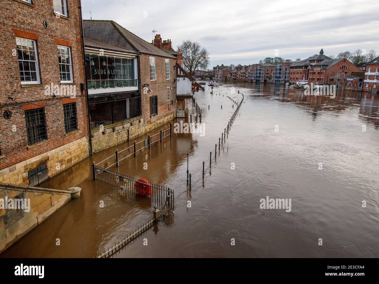 Flooding in York, Yorkshire, after the River Ouse burst its banks ...