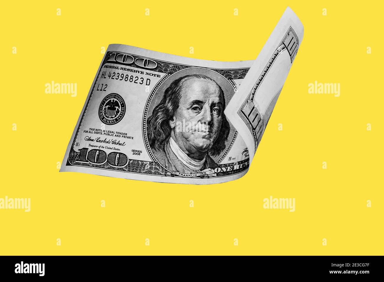 One hundred dollars banknotes Colors of the year 2021 Ultimate Gray and ...