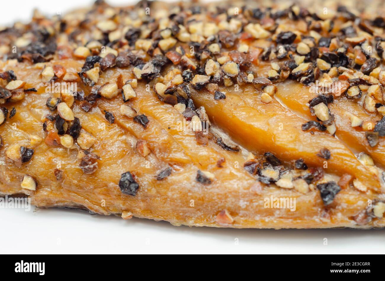 Hot smoked Scottish mackerel fillets with cracked black peppercorns ...