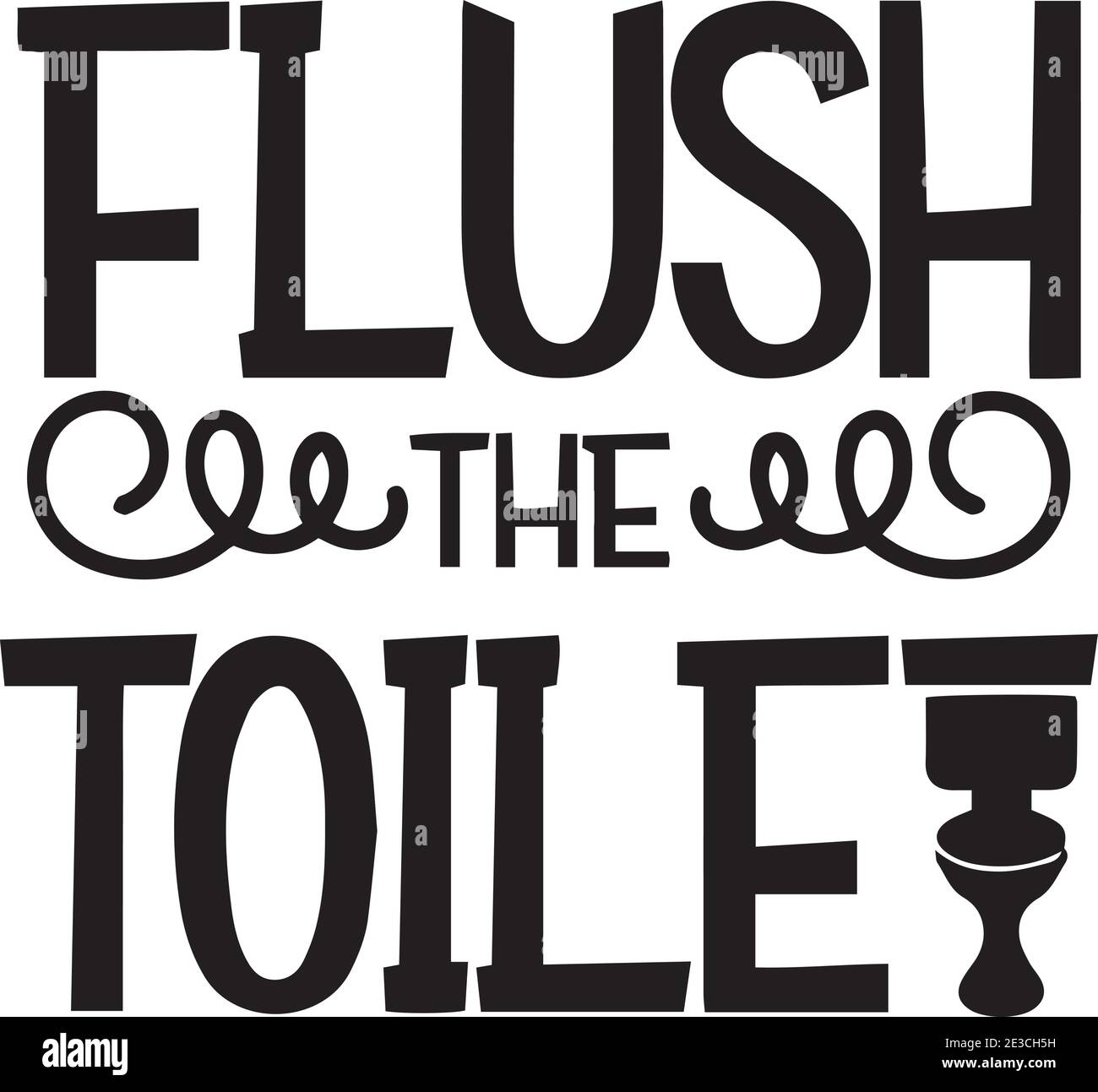 Flush The Toilet Cut Out Stock Images & Pictures - Alamy