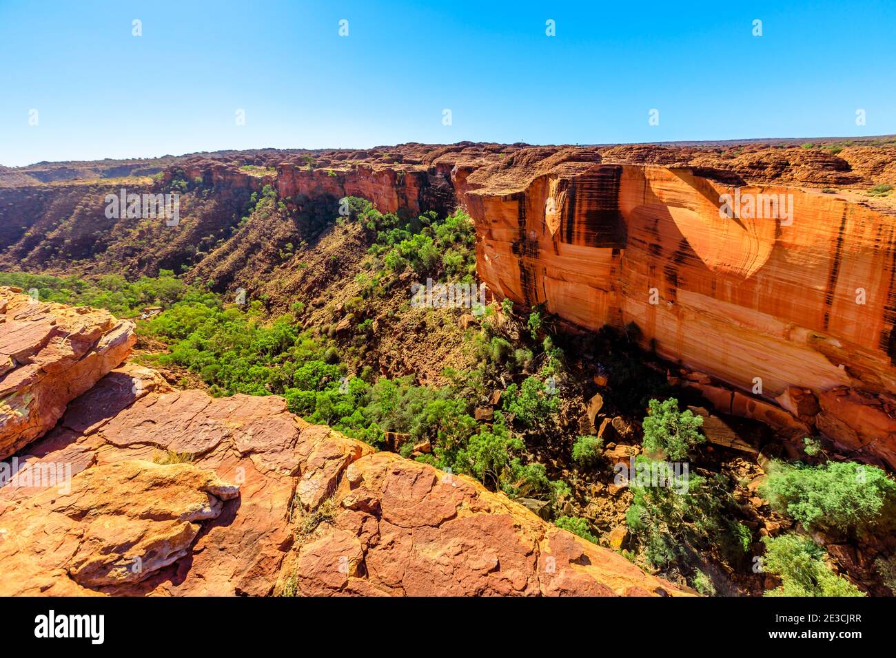 Panoramic views of Watarrka National Park, Australia Outback Red Center ...