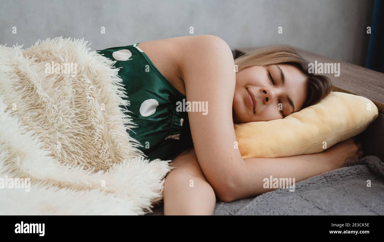 Beautiful girl in nightie hi-res stock photography and images - Alamy