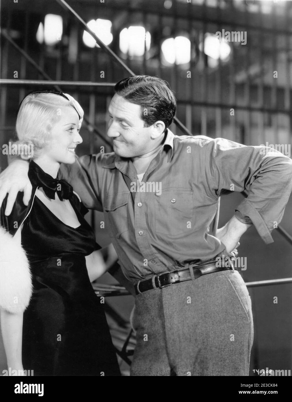 BETTE DAVIS and SPENCER TRACY on set candid on Prison Set during ...