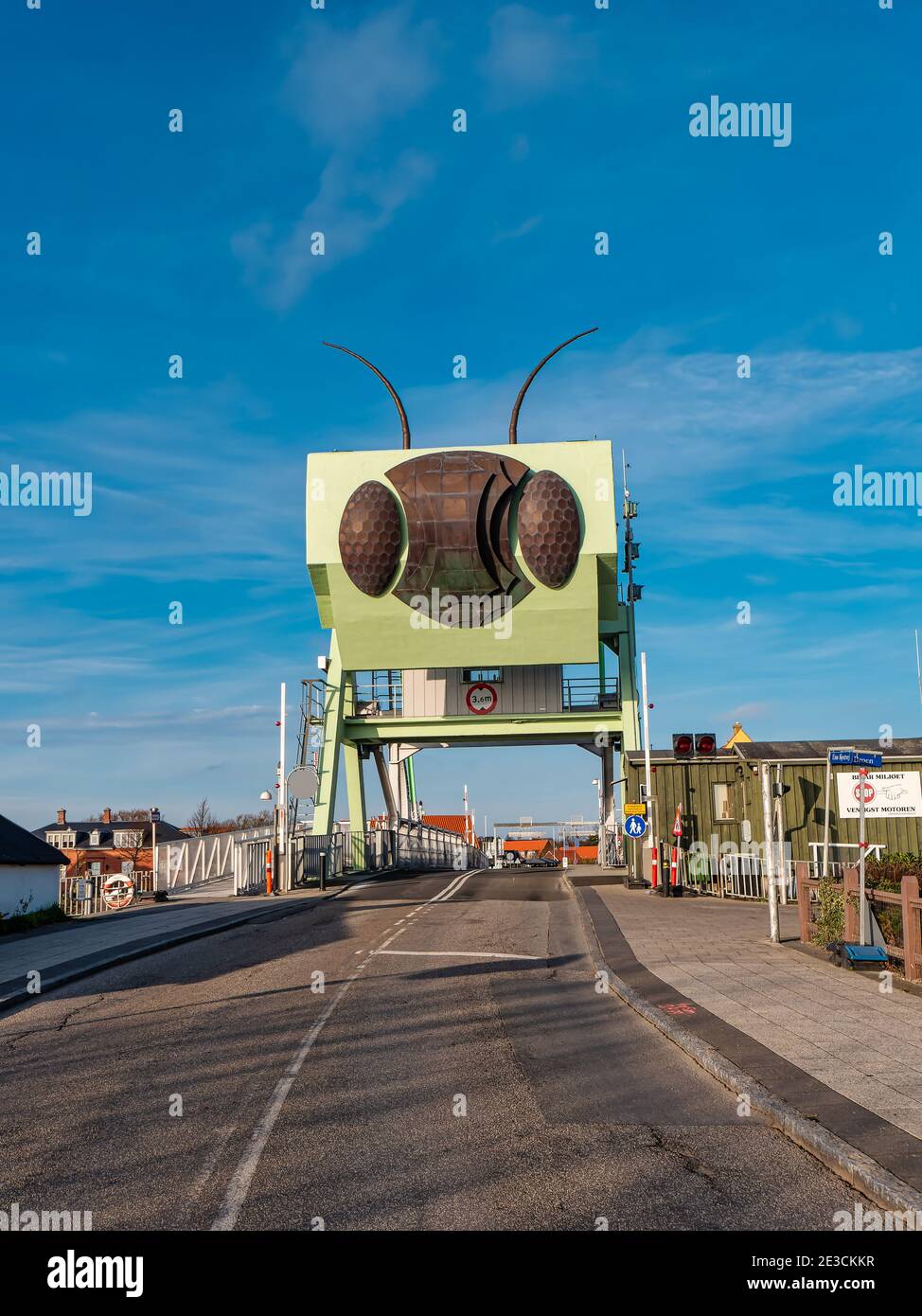 Karrebaeksminde Grashoppers Dutch bridge in rural Denmark Stock Photo ...