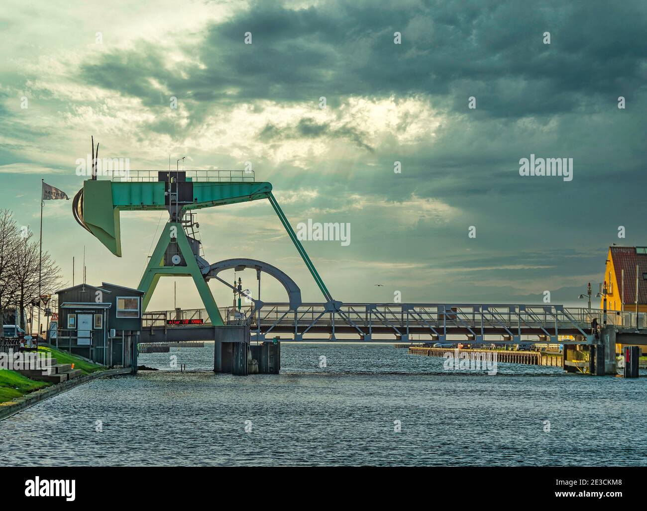 Karrebaeksminde Grashoppers Dutch bridge in rural Denmark Stock Photo ...
